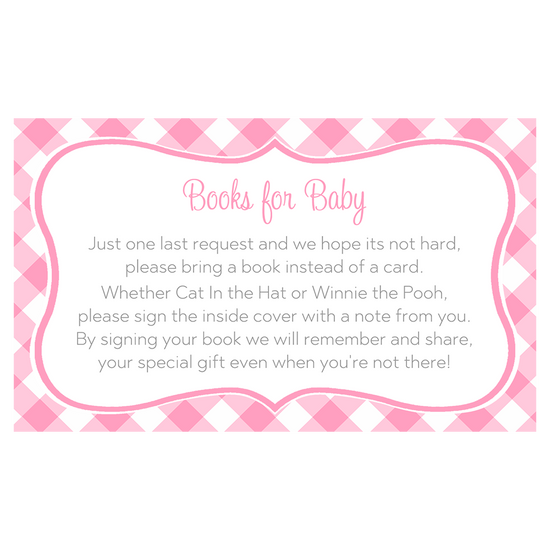 Baby-Q Bring a Book Insert – The Invite Lady