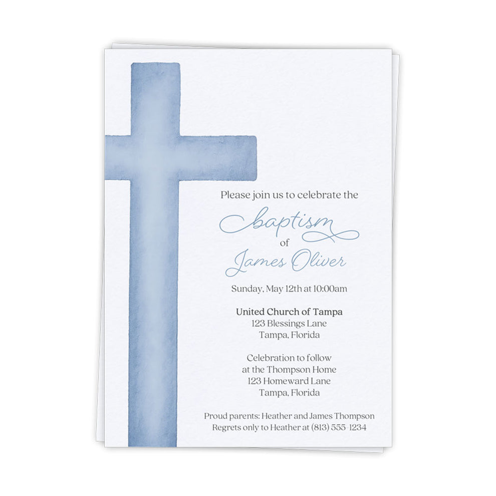 Large Cross Invitation - Washed in Grace – The Invite Lady