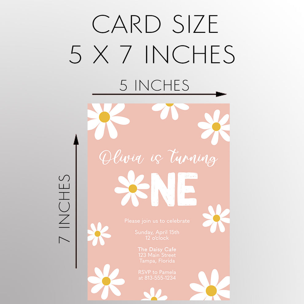 Daisy First Birthday Party Invitation – The Invite Lady