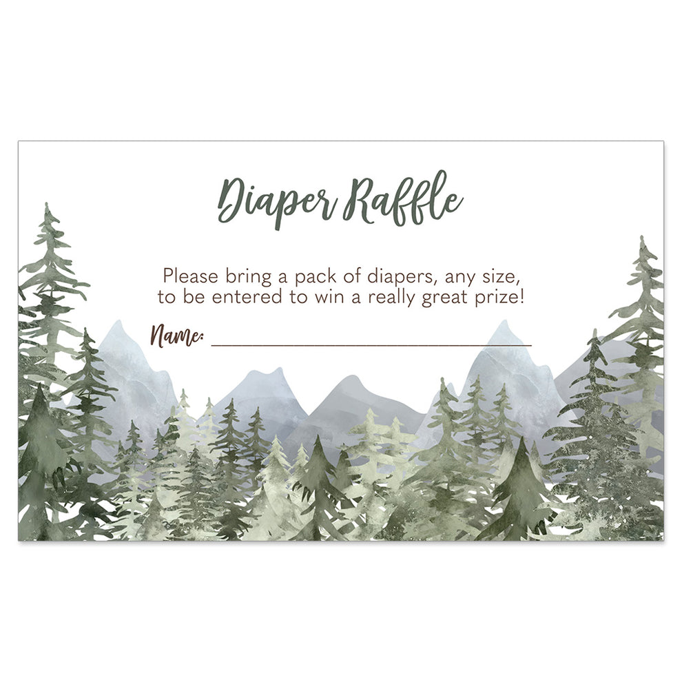 The Adventure Begins Diaper Raffle Ticket – The Invite Lady