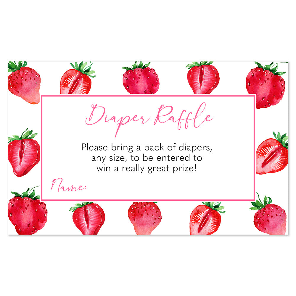 Berry Sweet Diaper Raffle Ticket – The Invite Lady
